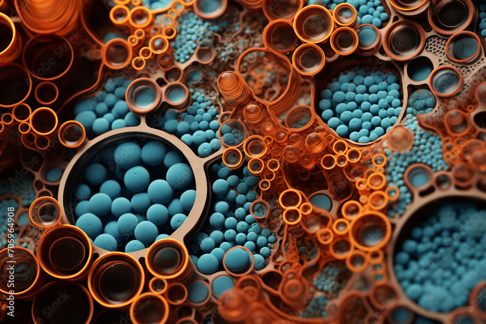 Photographing the inner workings of a cellular membrane, illustrating ...