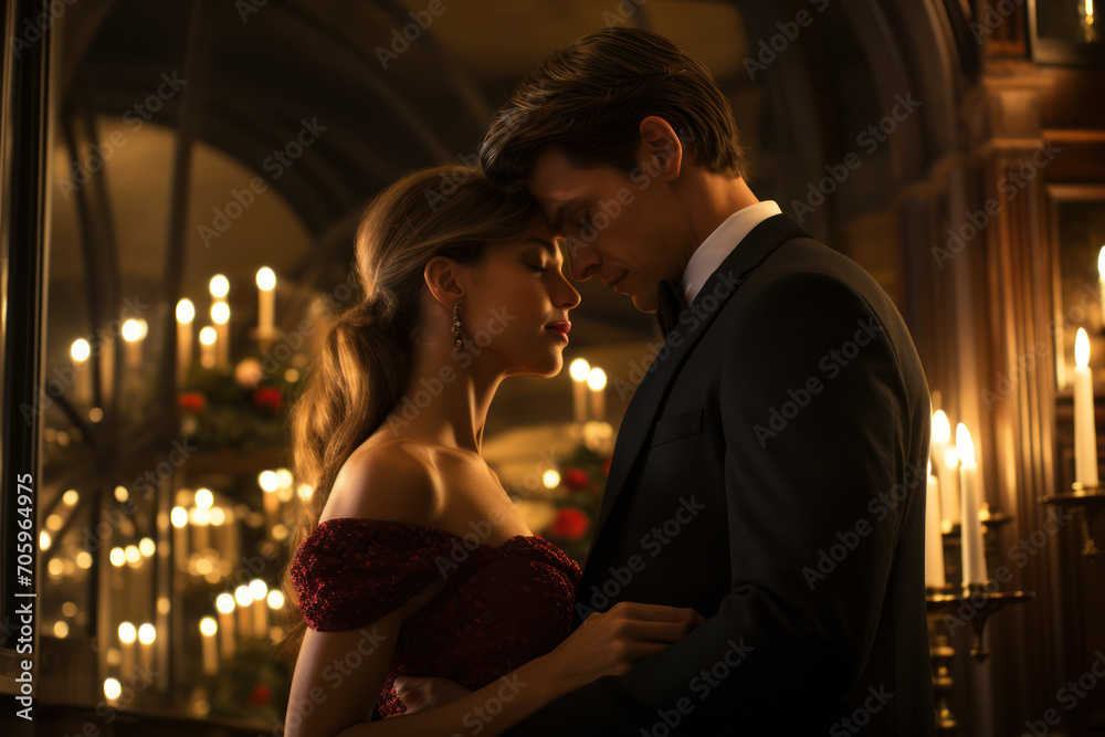 Amidst the hush of a New Year's countdown, a couple shares a tender ...