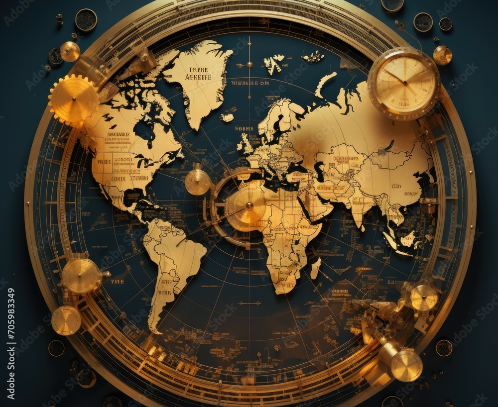 Travel back in time with an AI-generated vintage world map that ...