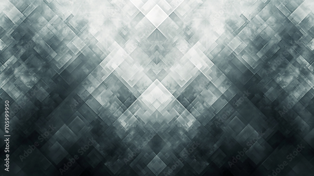 A clean and symmetrical pixel pattern with shades of gray, creating a ...
