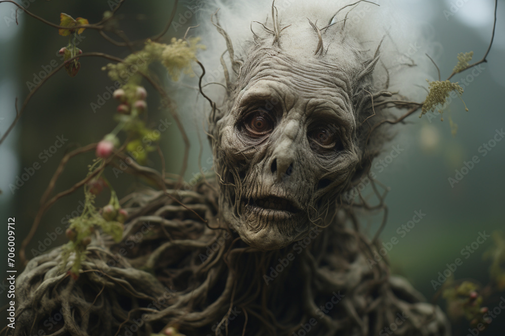 Folklore of Russian and Finnish fairy tales. Baba Yaga and the Leshiy ...
