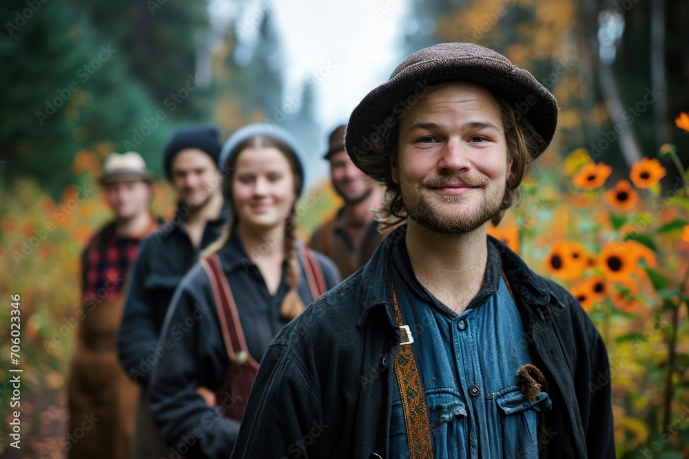 Portrayal of Amish people, traditional lifestyle, close bonds of ...