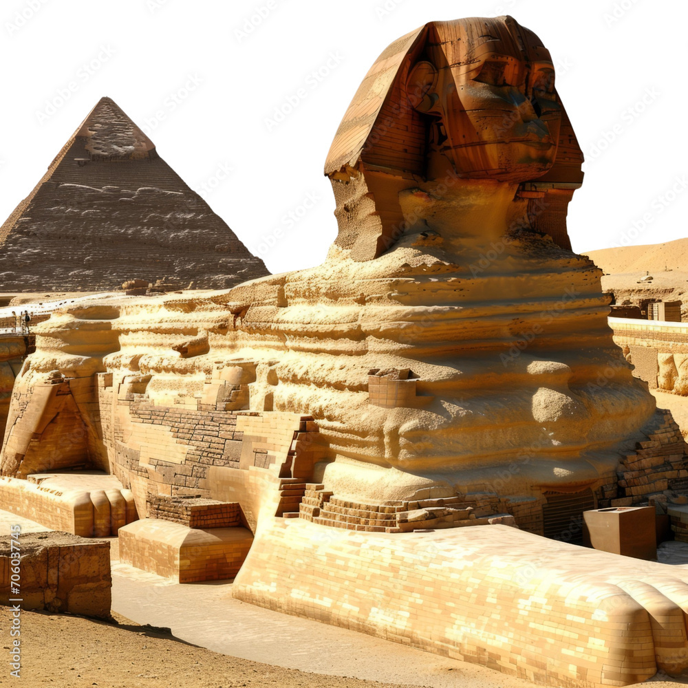Sphinx and Pyramids of Giza, Ancient Wonders of Egypts Iconic Landscape ...