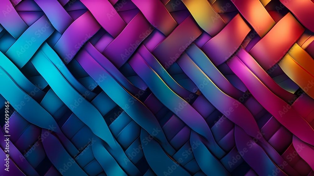 Mesmerizing abstract gradients interlace with halftone patterns ...