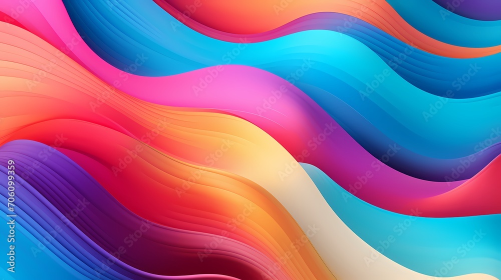 Mesmerizing abstract gradients interlace with halftone patterns ...