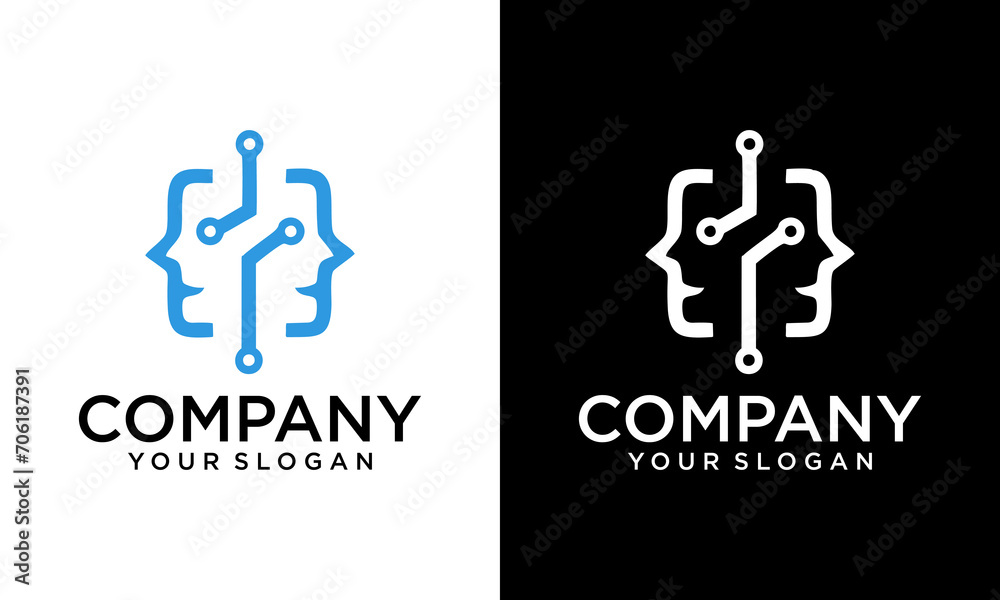 Community network people technology logo design combinations. Human ...