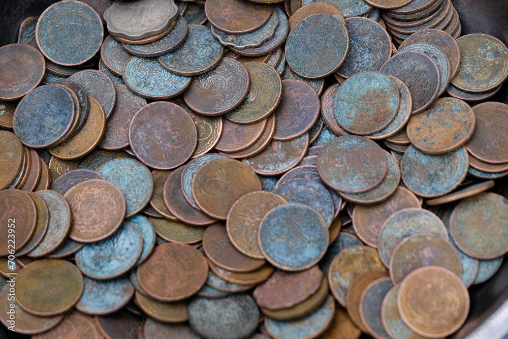 Old coins Background, currency, Ancient coins. Stock Photo | Adobe Stock