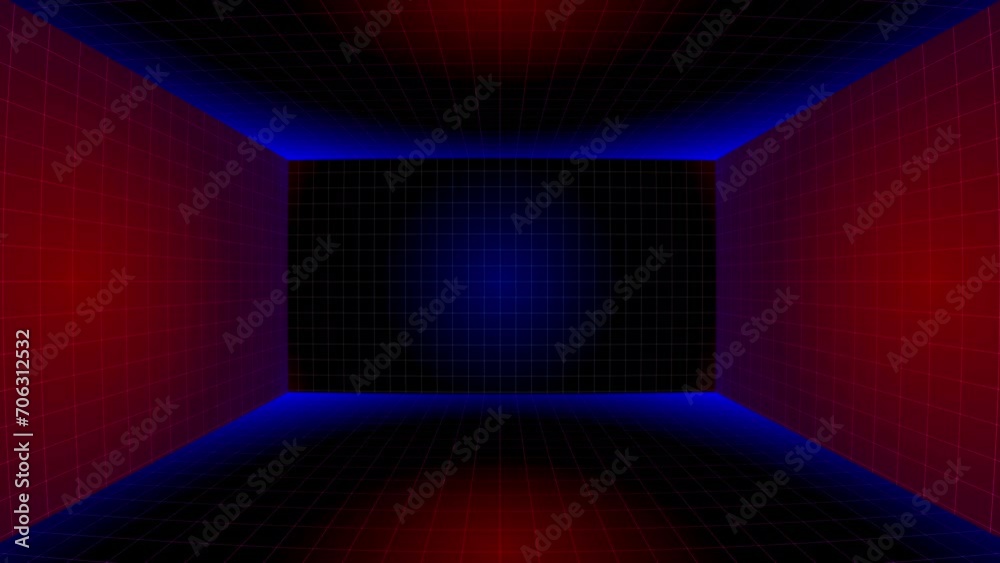 3D Room Background Stock Video in 4K High-Resolution Virtual Room ...