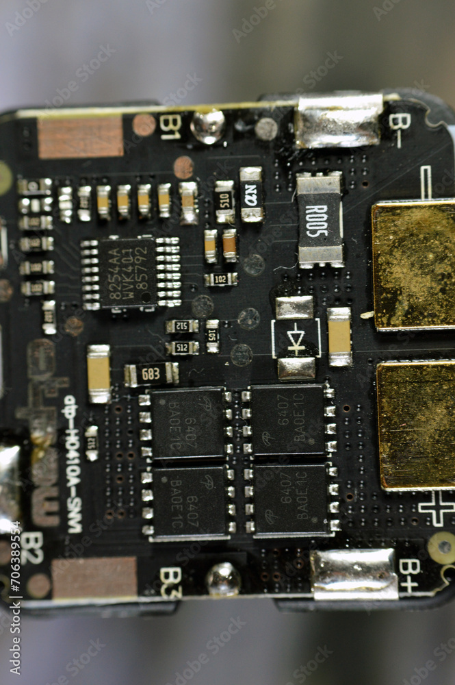 Cairo, Egypt, January 9 2024: 18650 battery pack cells, cylindrical ...