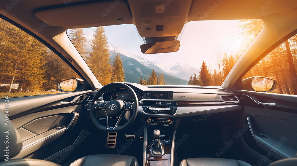 Empty vehicle interior view.png Stock Illustration | Adobe Stock