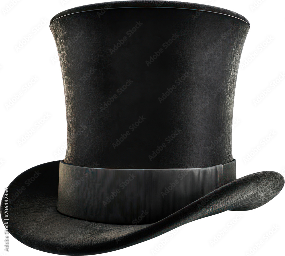 Top hat transparent background PNG clipart Stock Photo | Adobe Stock