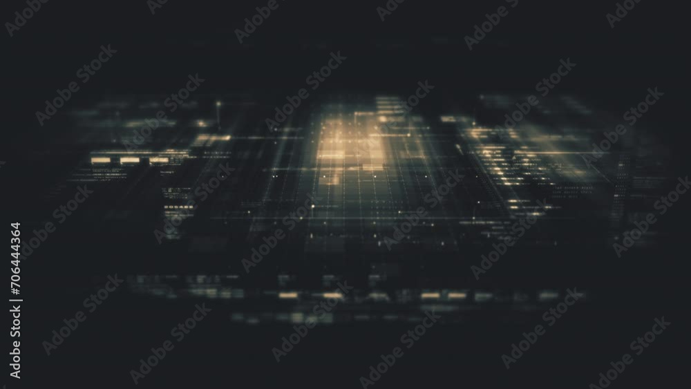 Data matrix simulation UI with cutting-edge digital environment with a ...