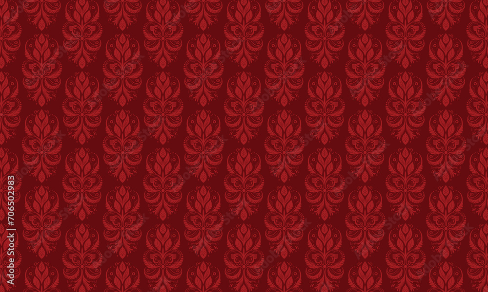 Step into a world of glamour with this vibrant red lame pattern design ...