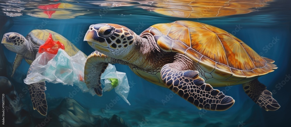 Marine turtles consume plastic bags thinking they are jellyfish ...