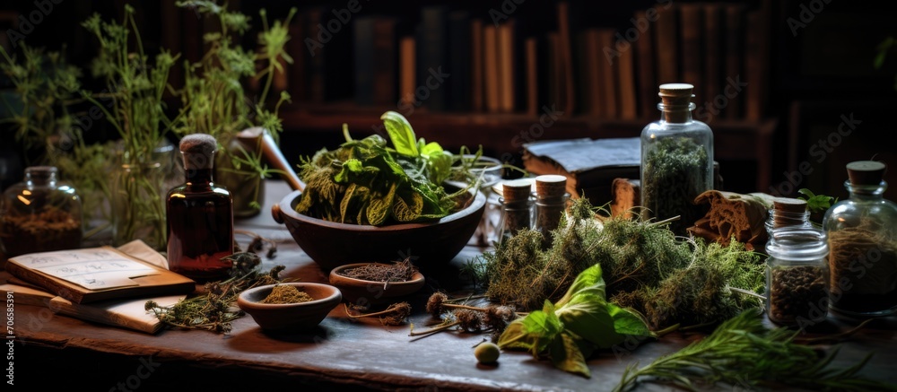 Analyzing medicinal herbs, conducting organic drug research ...