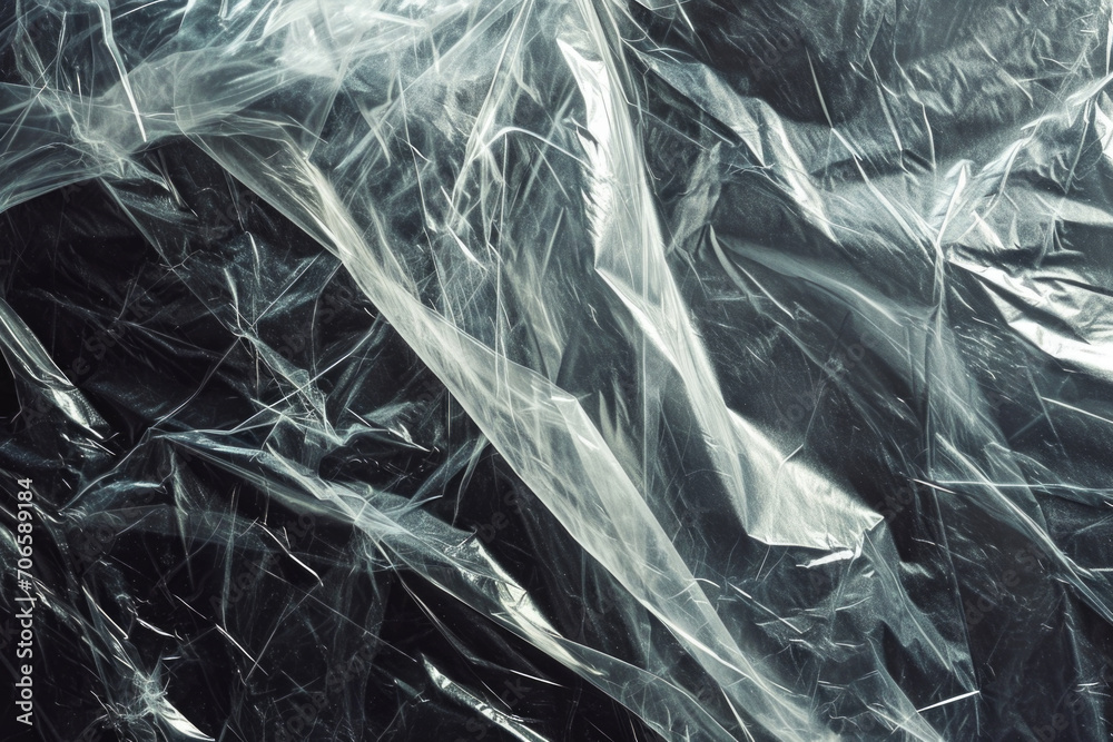 Of Album Cover Mockup With Plastic Wrap Texture Overlay Stock Photo ...