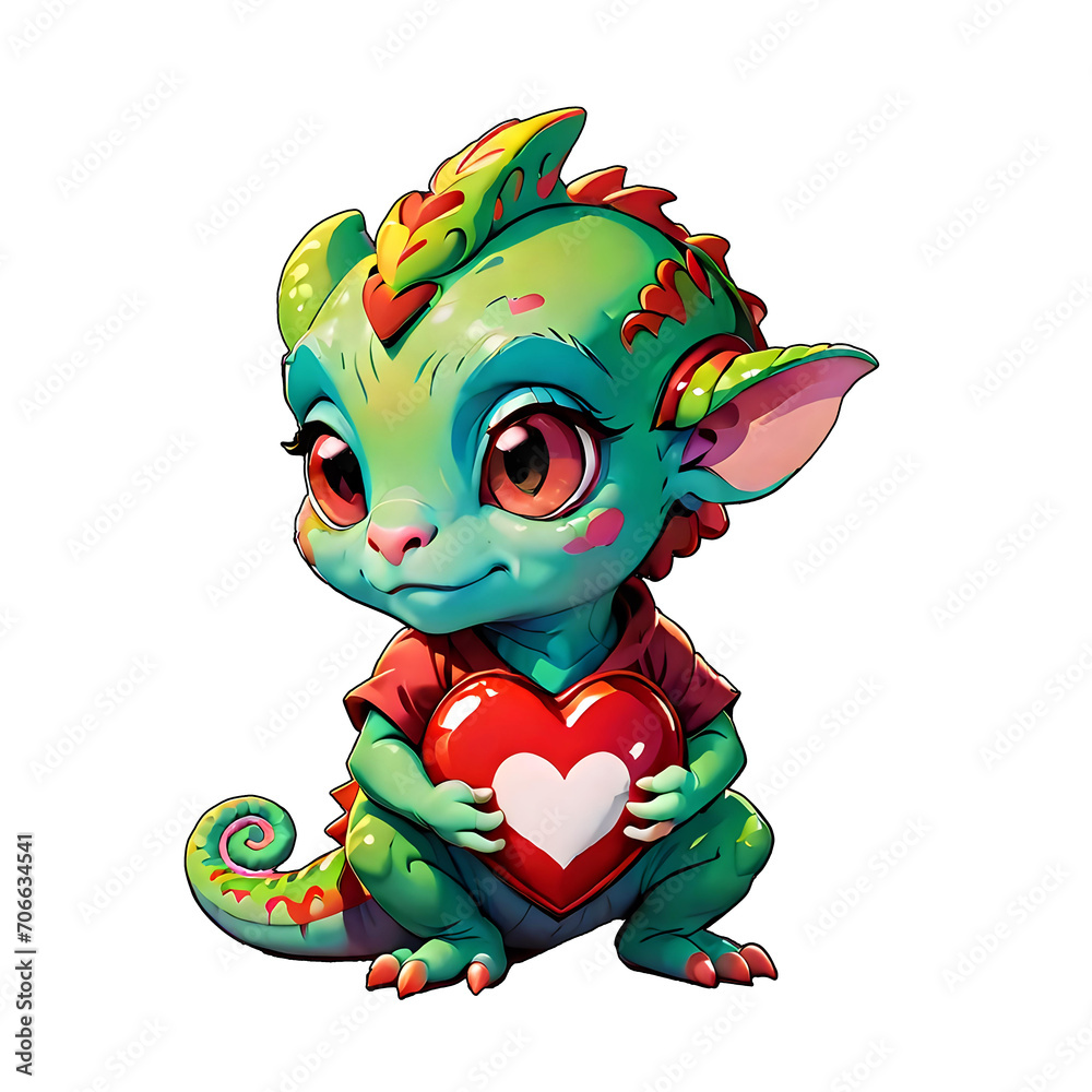 Heartwarming Dragon Hatchling: Adorable Fantasy Creature. Embrace the ...