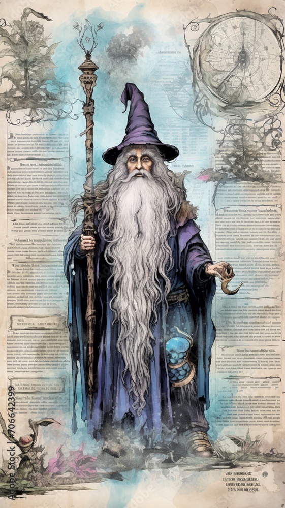Best wizard fantasy old paper junk journal stock photos Ai generated ...
