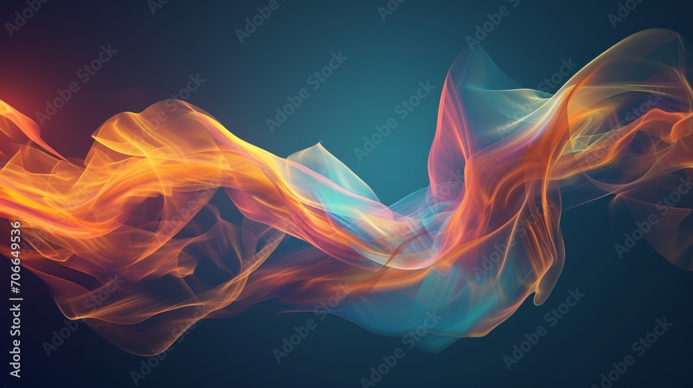 A dynamic representation of strategic agility, featuring abstract forms ...