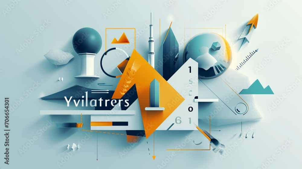 A visually captivating representation of strategic leadership ...