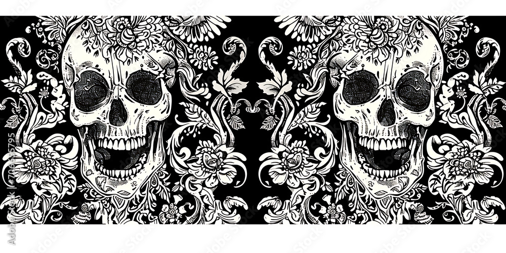 Uma ilustração digital apresentando padrões intrincados e linhas ...