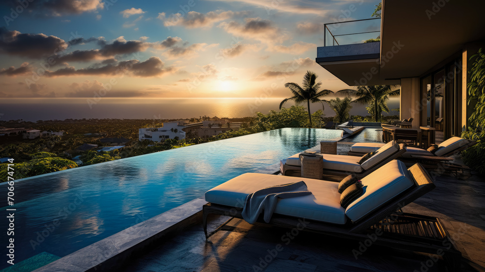 day lights Photograph an opulent villa escape: infinity pool vistas ...