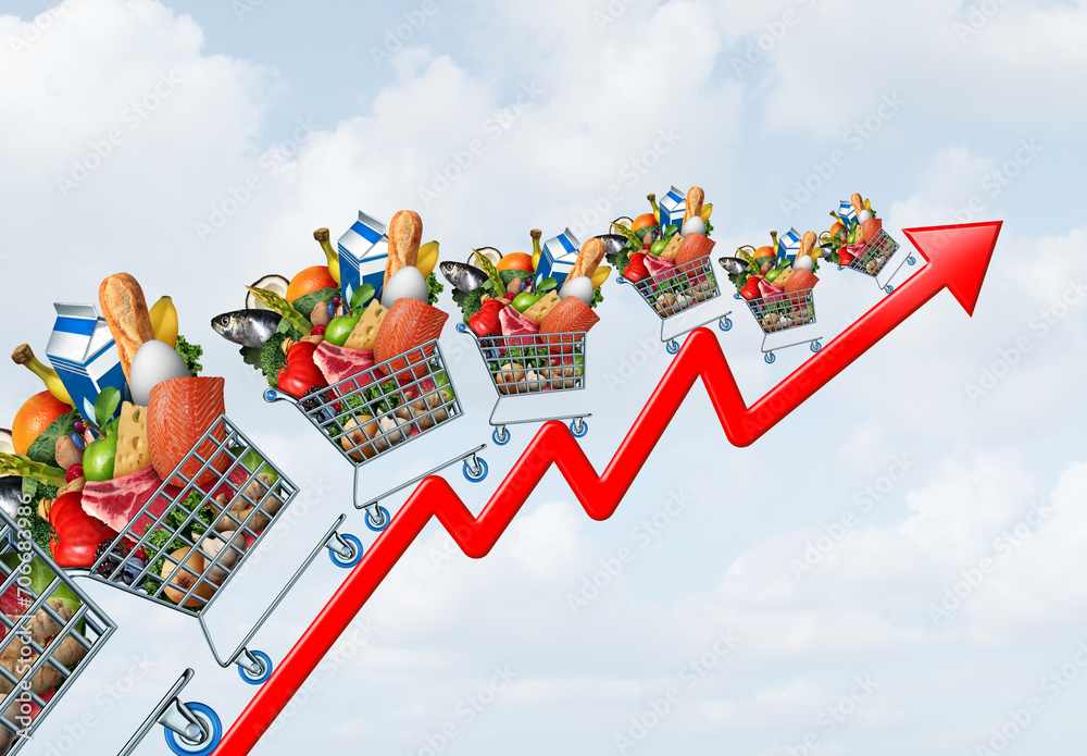 Food price increase and Soaring grocery cost and rising groceries ...