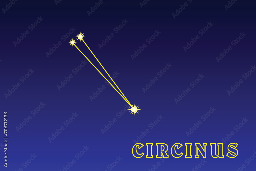 Constellation Circinus. Constellation Circulus. A small dim ...