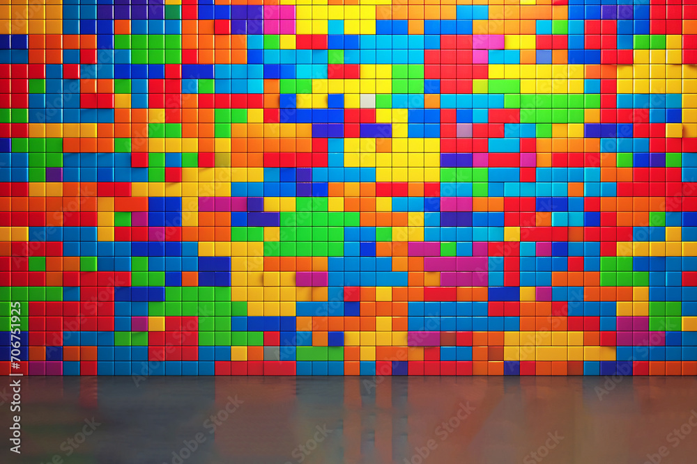 Lego stand for products multi color . podium created from lego .Lego ...