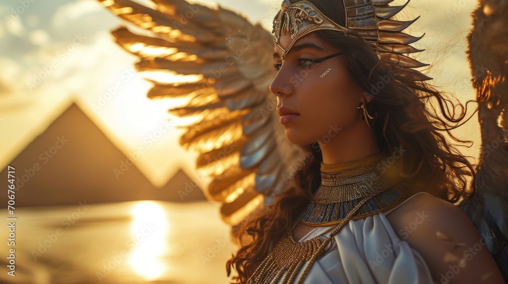 A Girl in the Style Isis Egyptian Goddess of Magic - An Ethereal ...