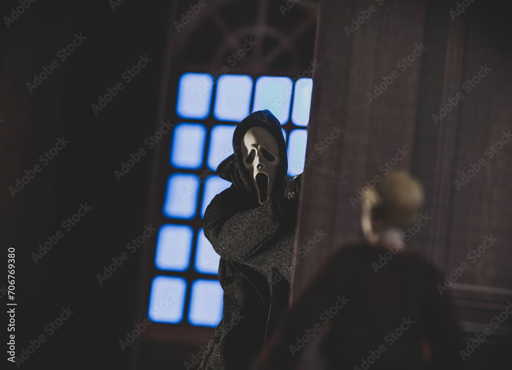 NEW YORK, USA: JAN 3 2024, Horror movie slasher Ghostface from the ...