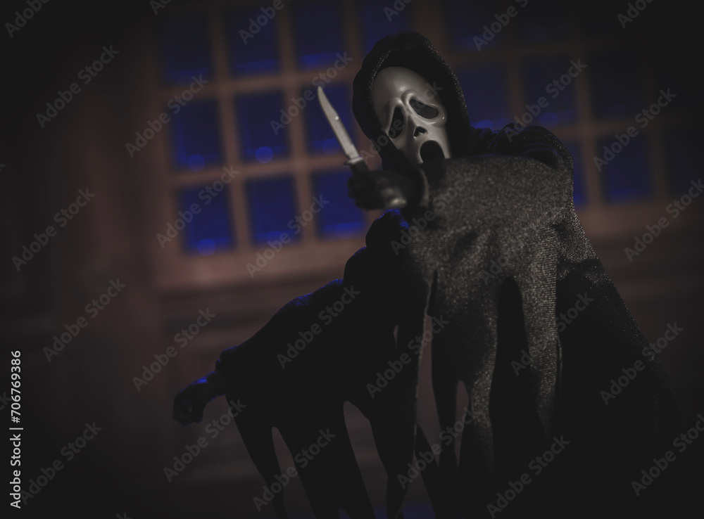 NEW YORK, USA: JAN 3 2024, Horror movie slasher Ghostface from the ...