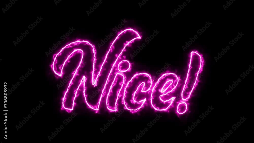 Nice text animation Alpha matte Saber animation. Electric lighting text ...