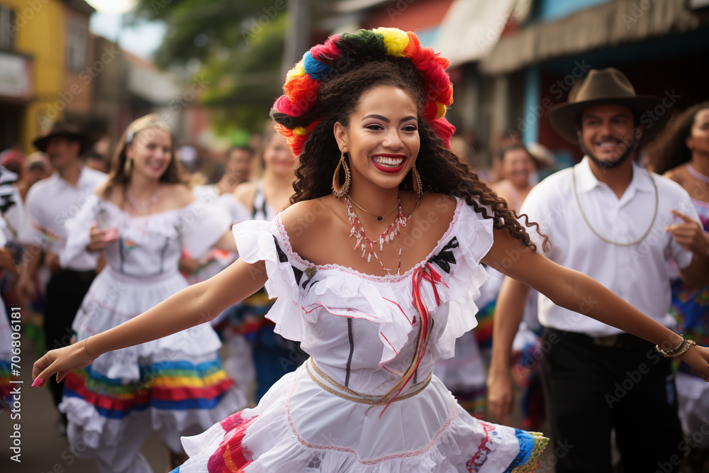 Hermosa chica afrodescendiente con cabello largo y gran sonrisa, viste ...