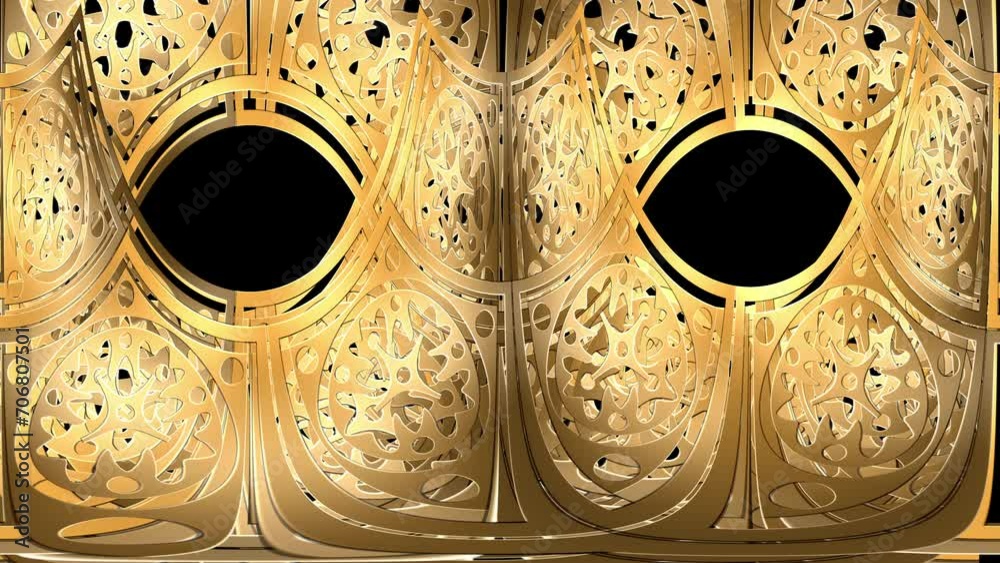 Cool looking premium luxurious gold glitter background in 4K. Golden ...