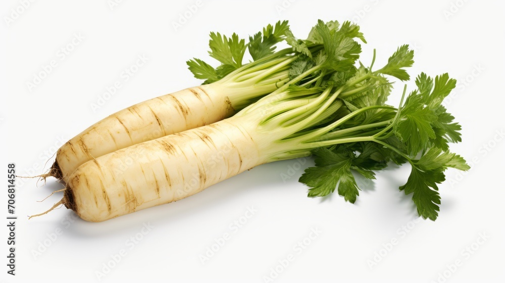 Front view of Parsnip vegetable isolated on transparent white ...
