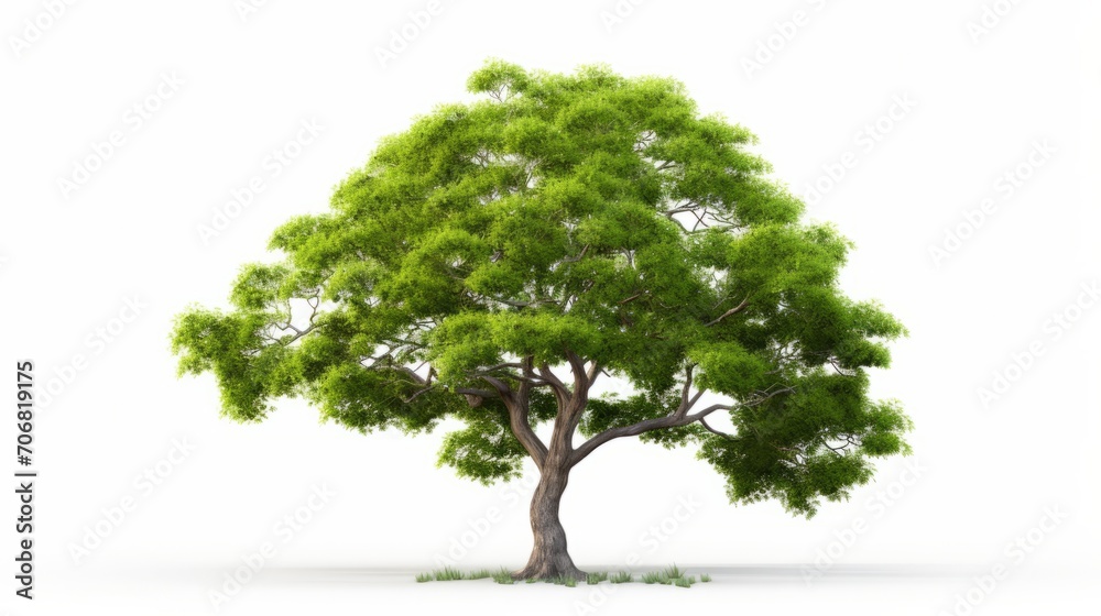 Isolated tree on white background isolated on white background ...