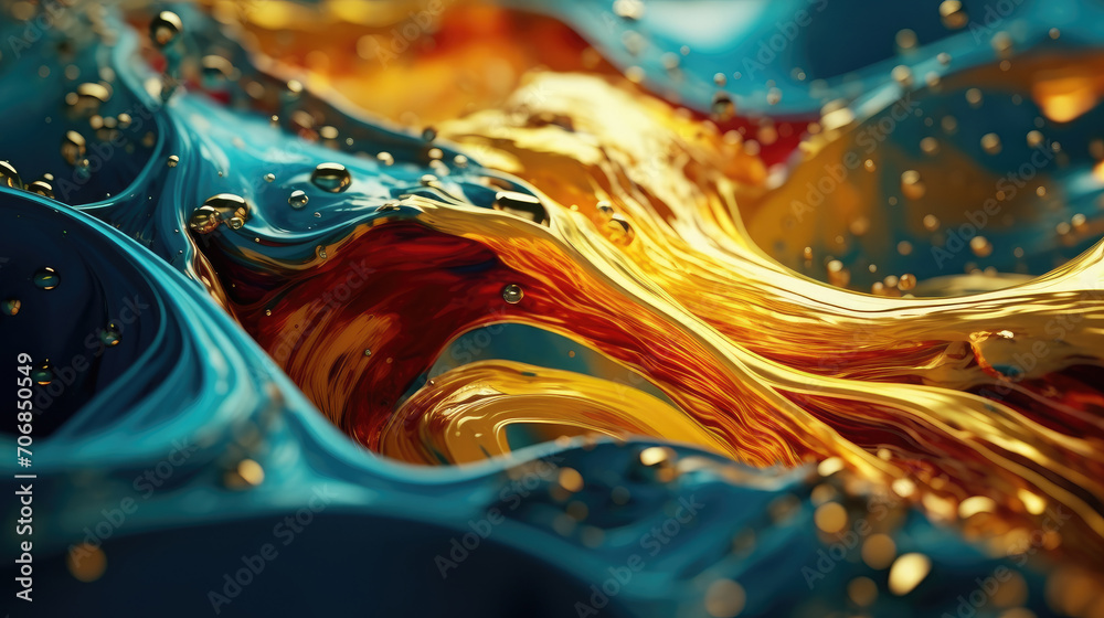 Liquid black marble with gold textures. Luxury pattern, golden, fluid ...