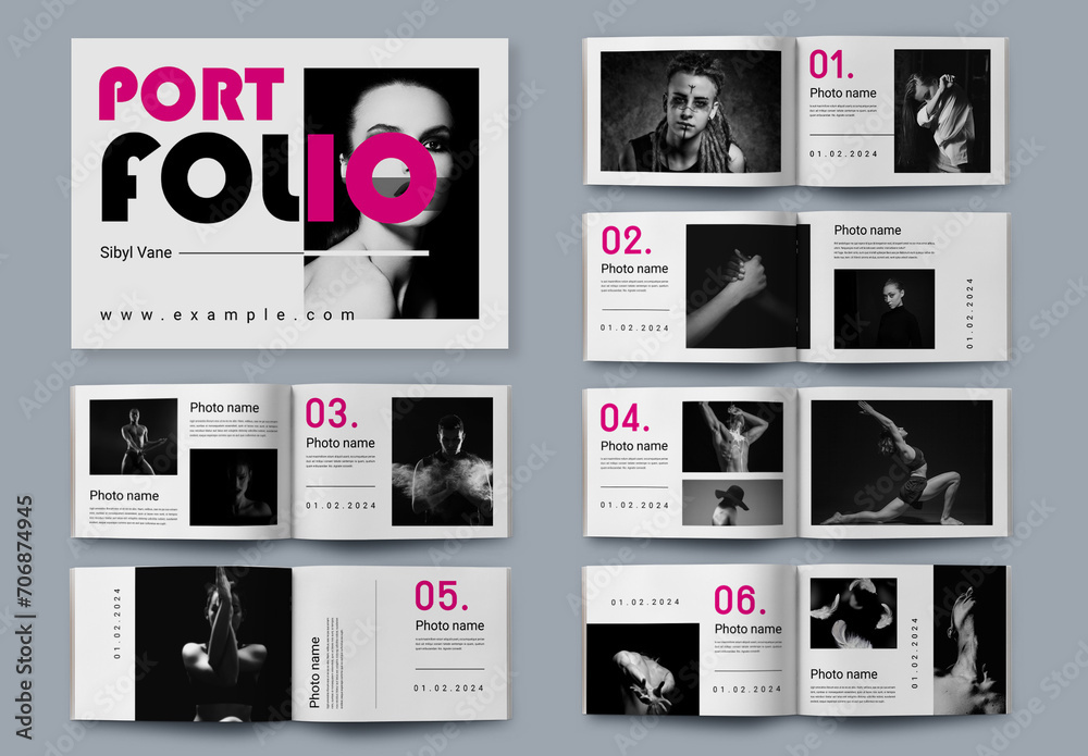 Portfolio Design Layout Stock Template | Adobe Stock