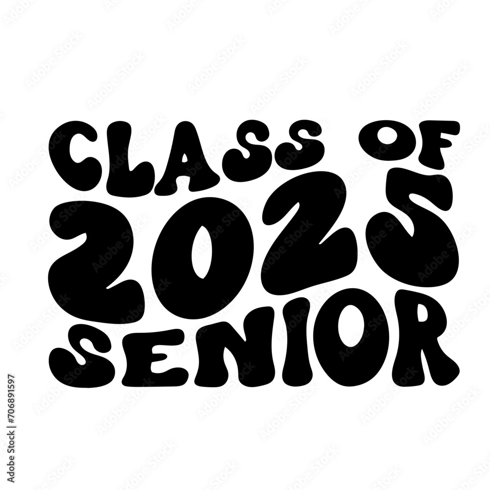 Vecteur Stock Senior 2025 SVG Bundle, Senior 2025 SVG, Graduation svg ...