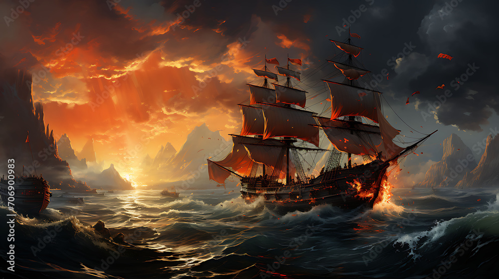 During the Joseon Dynasty in the 16th century, turtle ships were ...