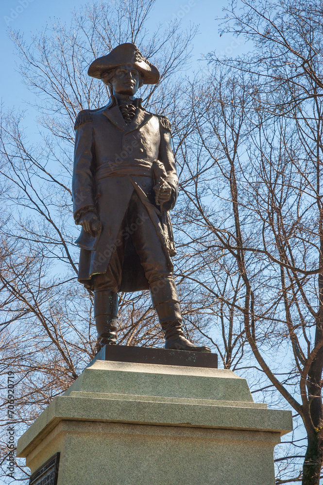 Dr. Warren statue in Gen. Joseph Warren Park Stock Photo | Adobe Stock
