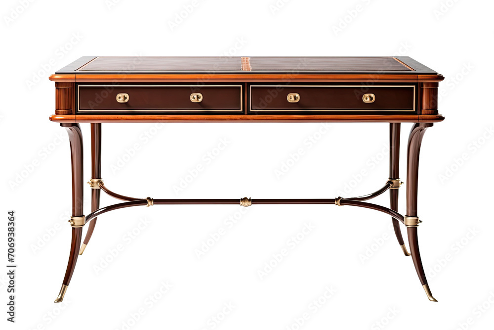 Leather Topped Study Table Design Isolated On Transparent Background ...