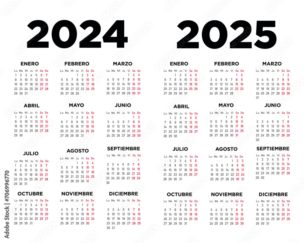 Poster Calendario 2024 2025 en español – Tableau | Europosters Poster Calendario 2024 2025 en español – Tableau | Europosters