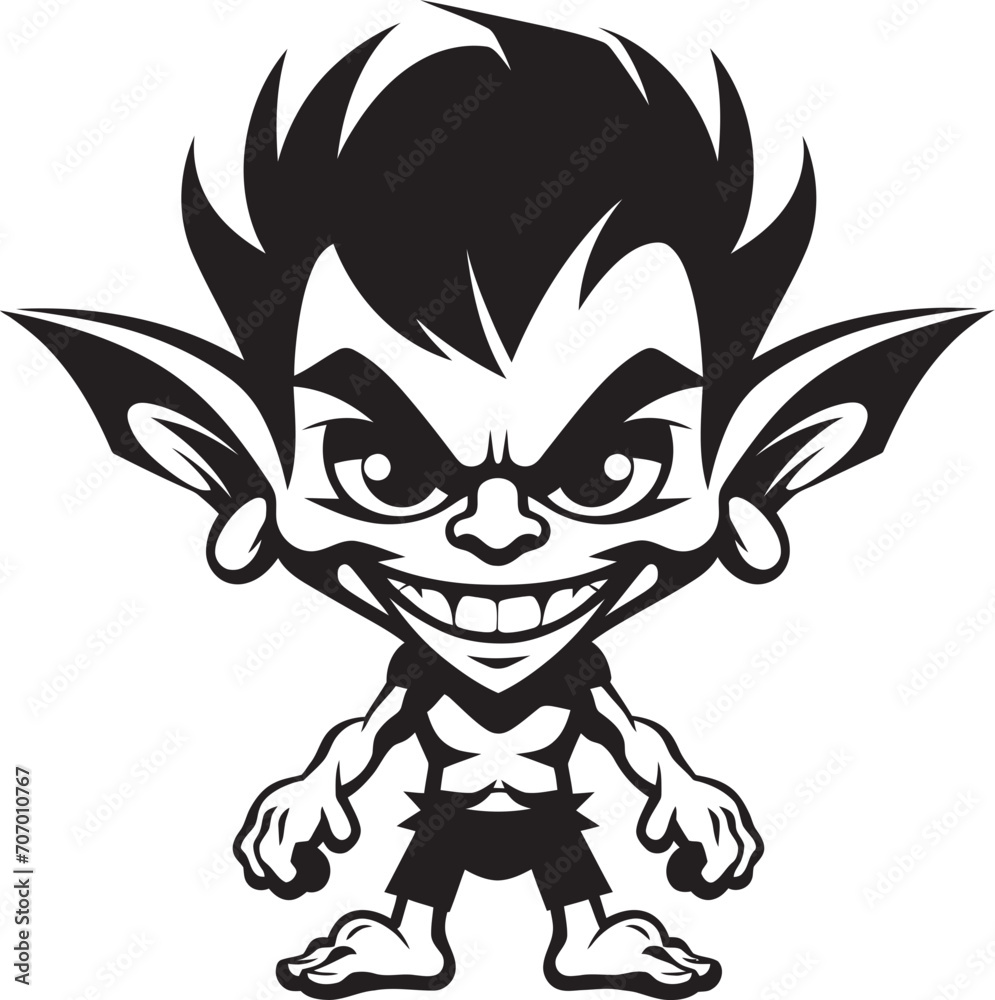 Sinister Schemer Full Body Goblin Symbol Malevolent Minion Cartoon ...