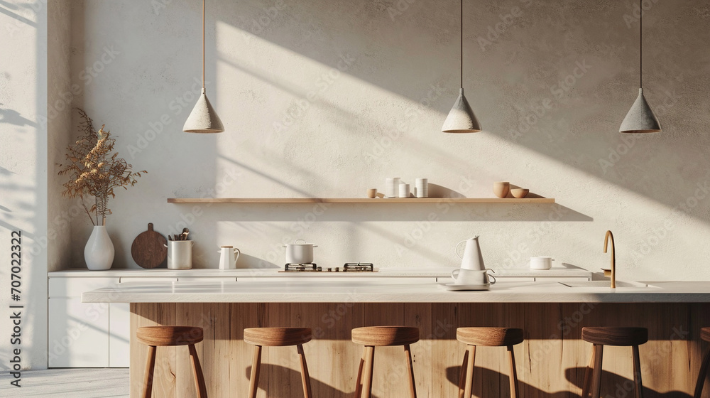 Utilizing the minimalist charm of vacant kitchen countertops for ...