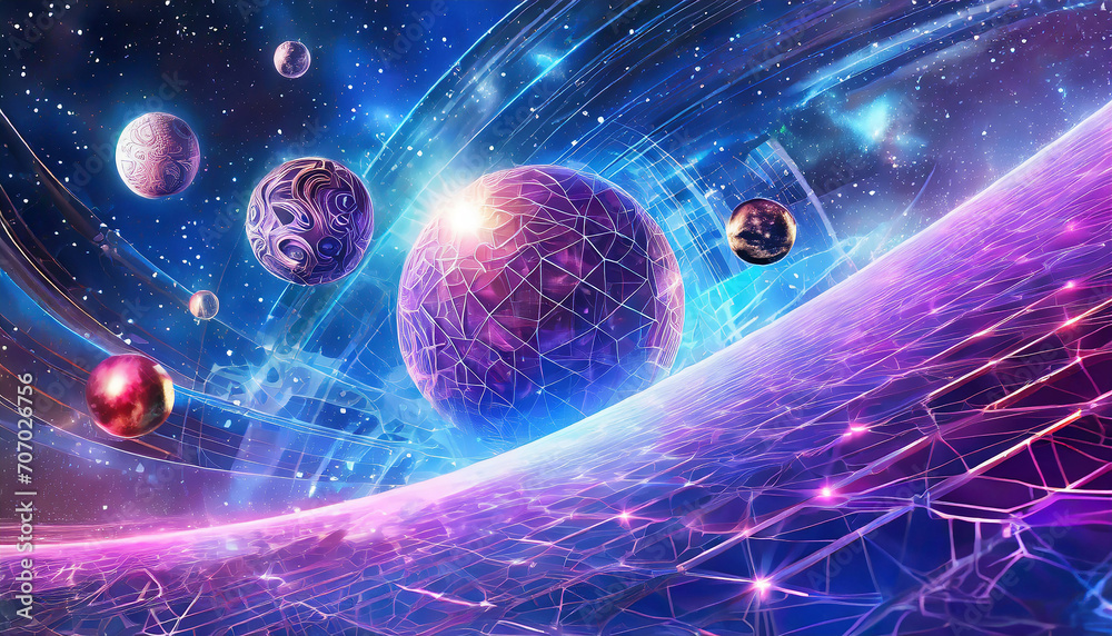 Abstract technology posters. Science future innovation concept. Space ...