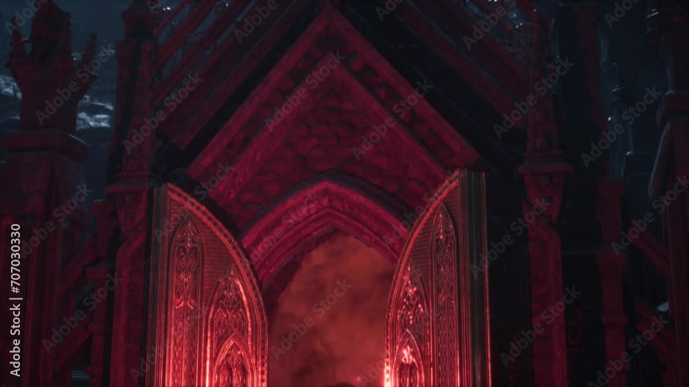 Cemetery on the Mountain, Mystical Crypt, Inlaid metal Doors, Religious ...