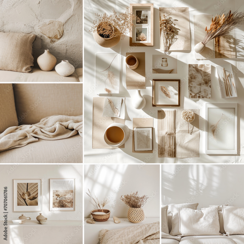 A mood board expresses a sense of coziness, comfort and warmth. This is ...