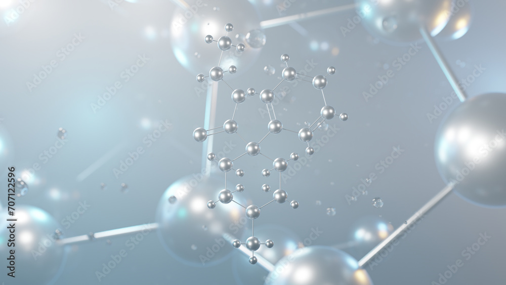 pethidine molecular structure, 3d model molecule, meperidine ...